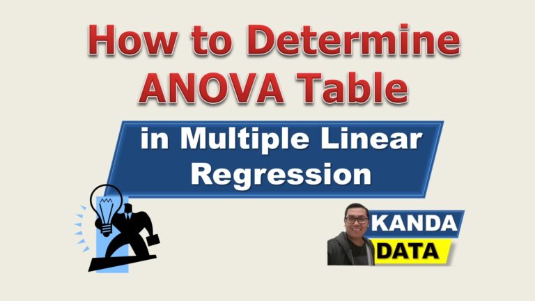 How To Determine Anova Table In Multiple Linear Regression Kanda Data 1161