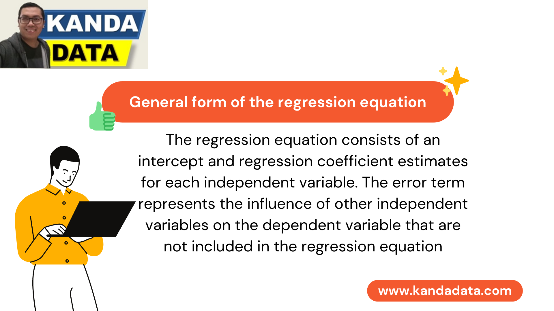 If the regression coefficient is negative and significant, how should ...