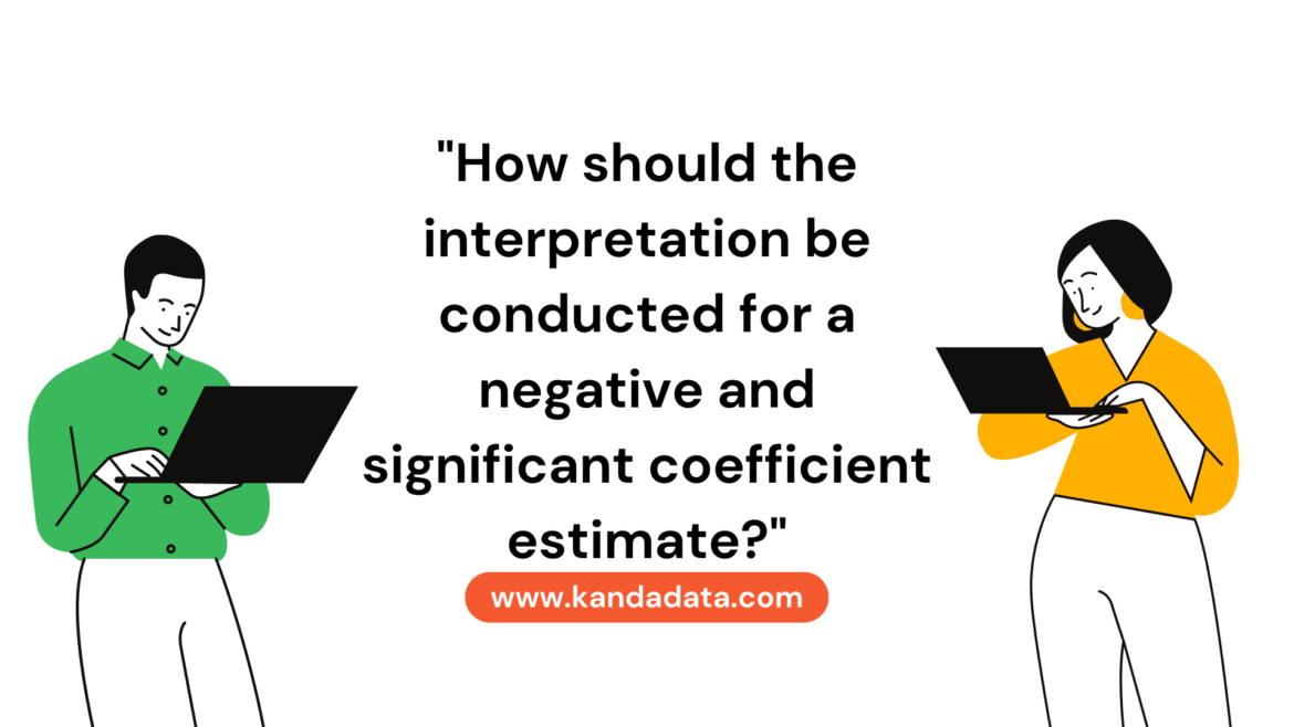 If The Regression Coefficient Is Negative And Significant How Should