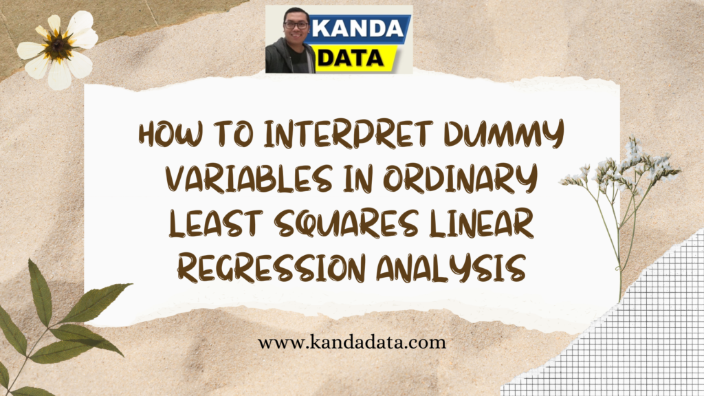 How To Interpret Dummy Variables In Ordinary Least Squares Linear