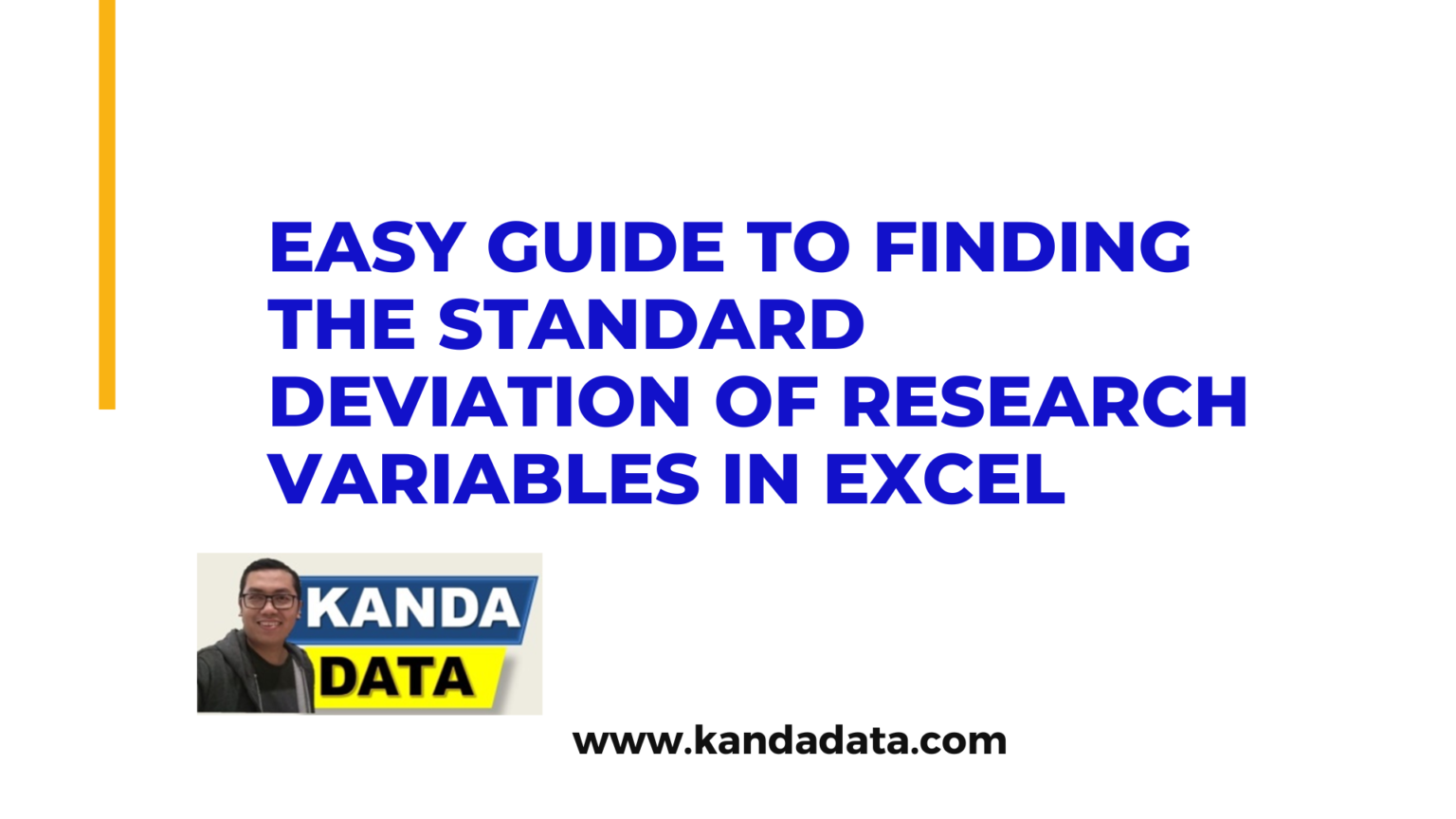 Easy Guide To Finding The Standard Deviation Of Research Variables In Excel Kanda Data