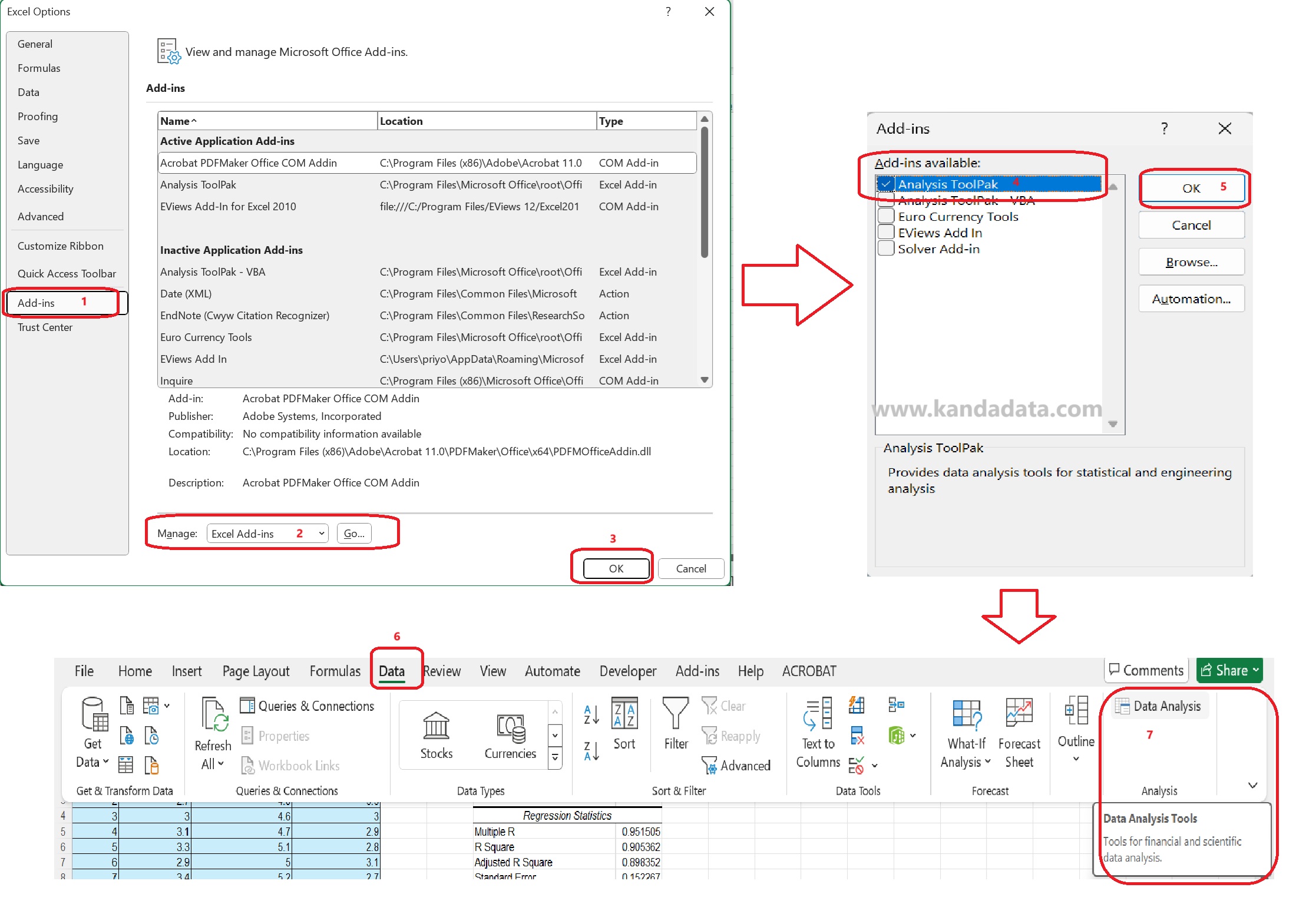 How To Perform Multiple Linear Regression Analysis In Excel Data